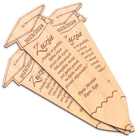 Prezent dla ucznia z okazji Pasowania na ucznia z dedykacją ołówek z ...